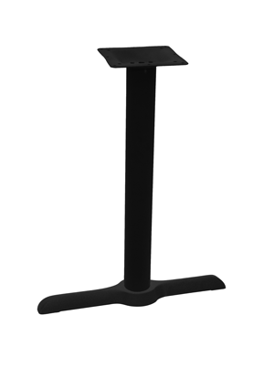 5” x 22” Stamped Iron 2-Prong Base – National Metalwares Furniture